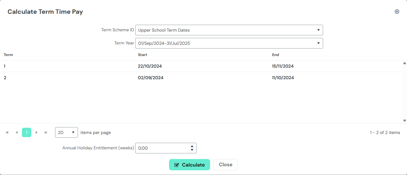 Term Time Calculations in Job and Pay – Ciphr