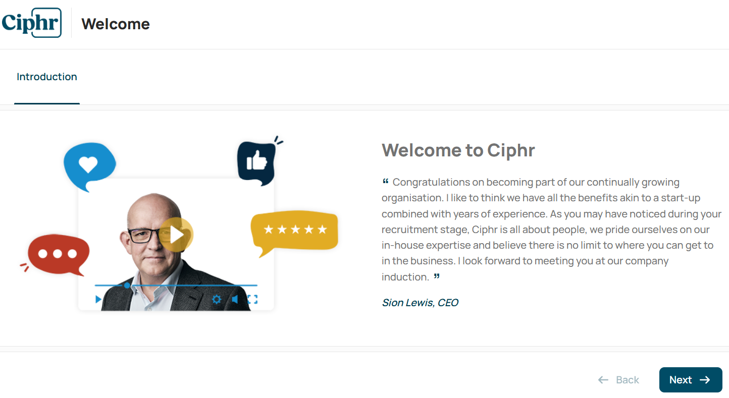 Onboarding user role – Ciphr