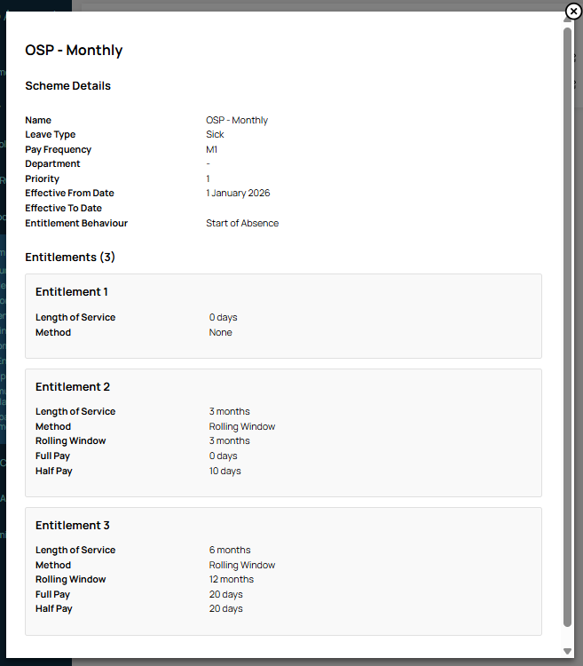 Occupational Sick Pay Scheme Configuration – Ciphr