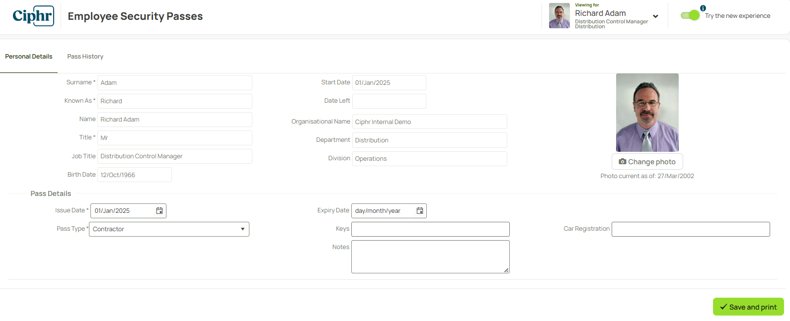Security Passes – Ciphr