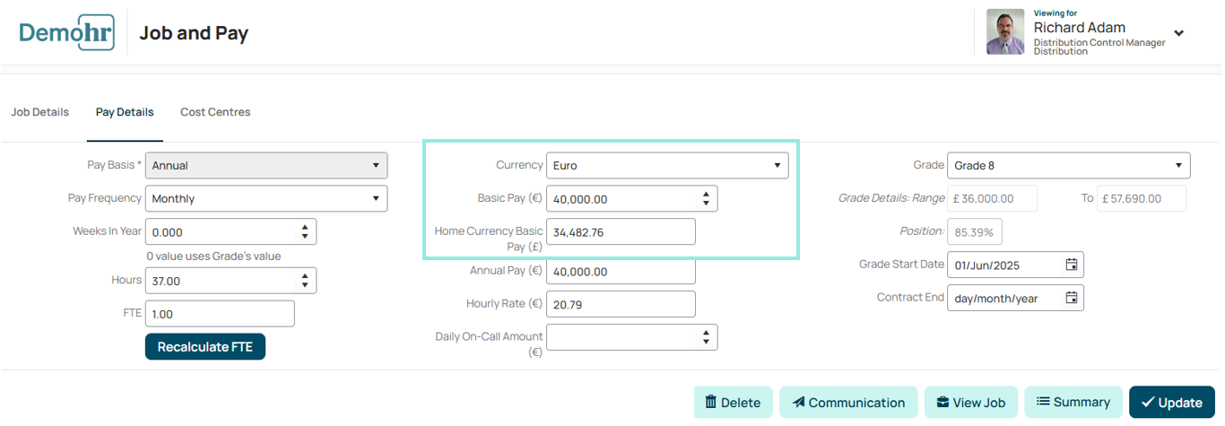 HR home currency basic pay incorrect – Ciphr